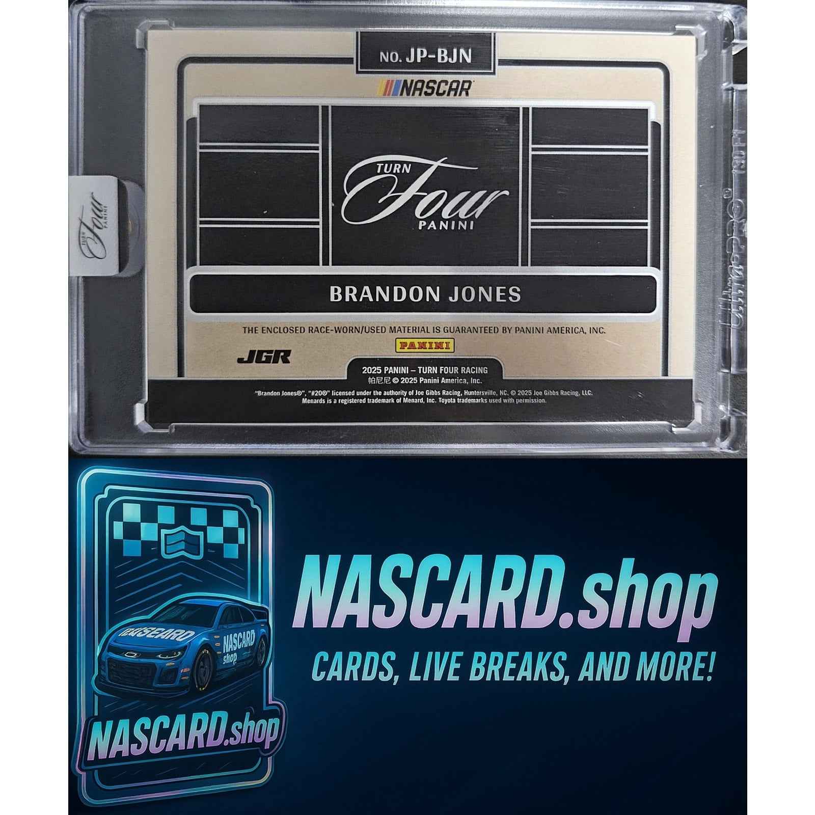 2025 Panini Turn Four #JP-BJN Brandon Jones Jumbo Patches SPARCO #/10 ...