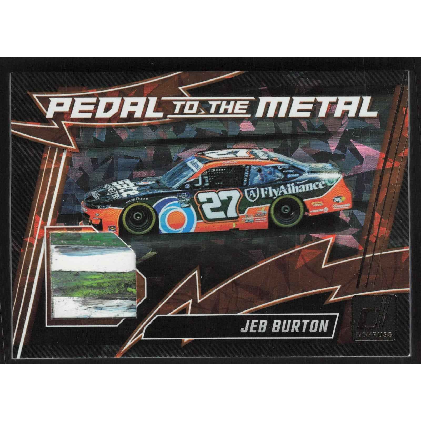 2025 Donruss #PM-JBN Jeb Burton Pedal to the Metal Materials - NASCARD.shop
